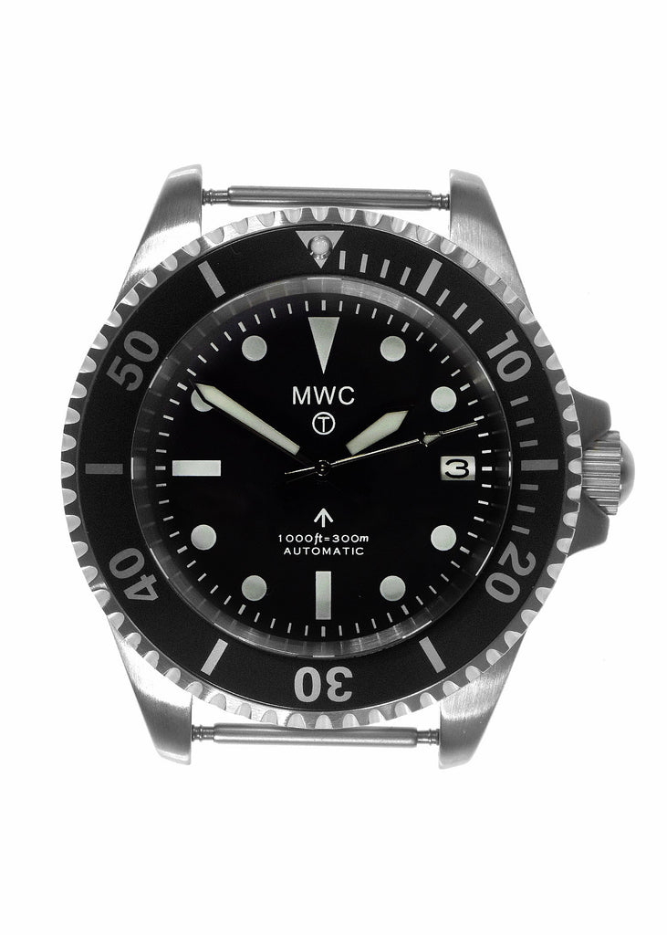 MWC 24 Jewel 1982 Pattern 300m Automatic Military Divers Watch with Sa ...
