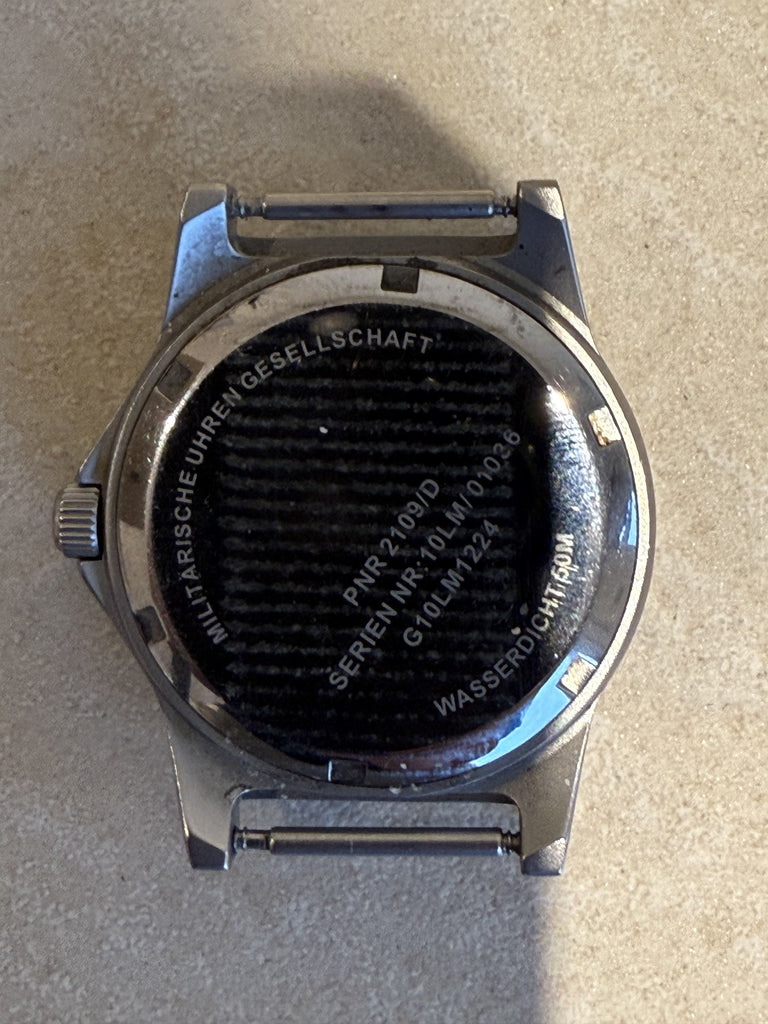 MWC G10 LM Stainless Steel Military Watch with 12/24 Hour Dial - Not R ...