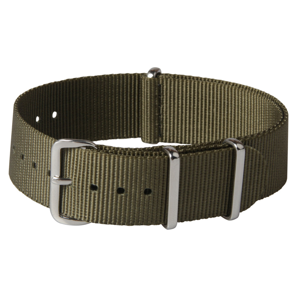 20mm Nylon Webbing NATO Military Watch Strap Army Green | Tactico ...