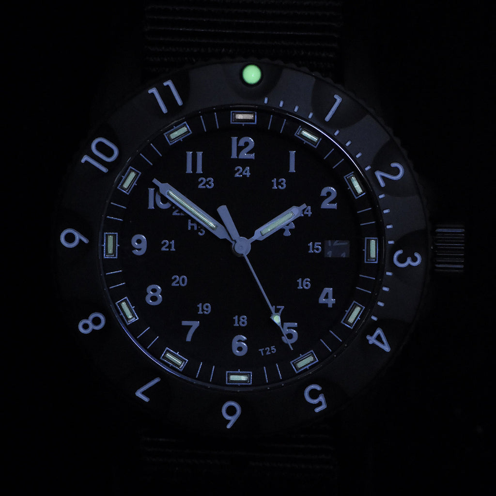 MWC P656 2025 Model PVD Tactical Series Watch with GTLS Tritium, Sapph ...