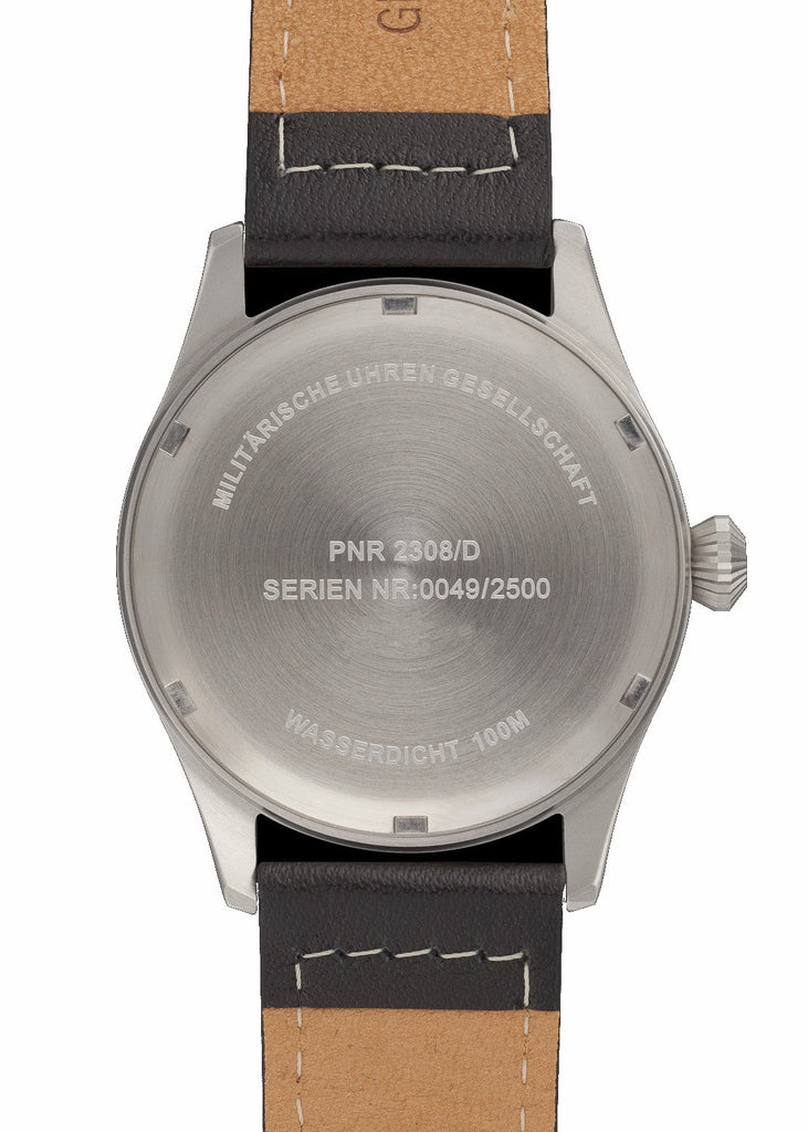 MWC Classic 40mm Stainless Steel Aviator Watch with 24 Jewel Automatic ...