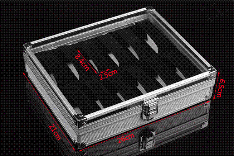 Aluminium Display Case for 12 Watches with Clear Lid | Military ...