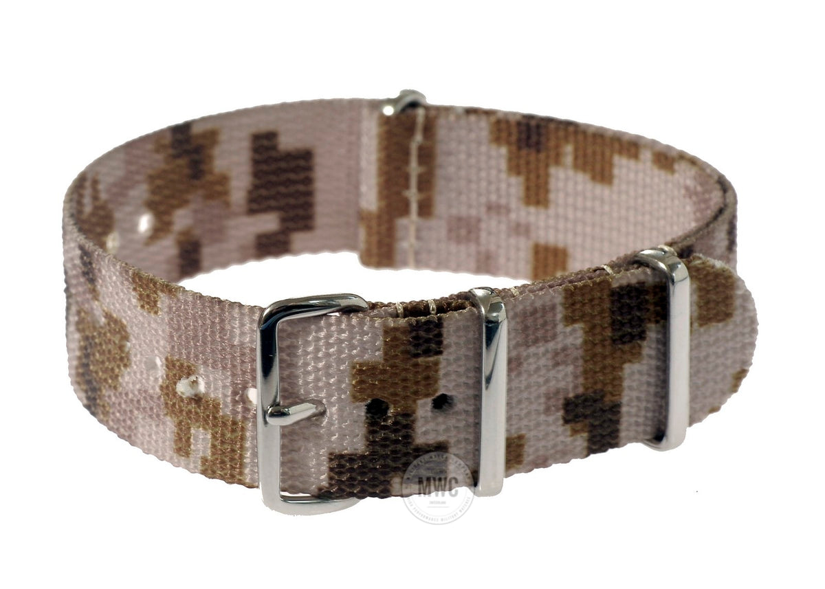 18mm US ACU Digital Camo Desert NATO Military Watch Strap – Tactico ...