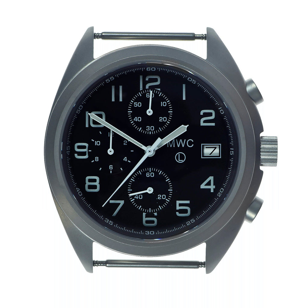MWC NATO Pattern Stainless Steel Hybrid Military Pilots Chronograph wi ...