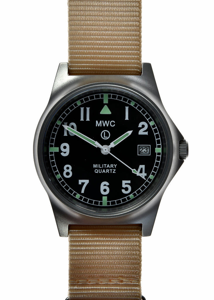 MWC G10 LM Stainless Steel Military Watch (Desert Strap) | Military ...