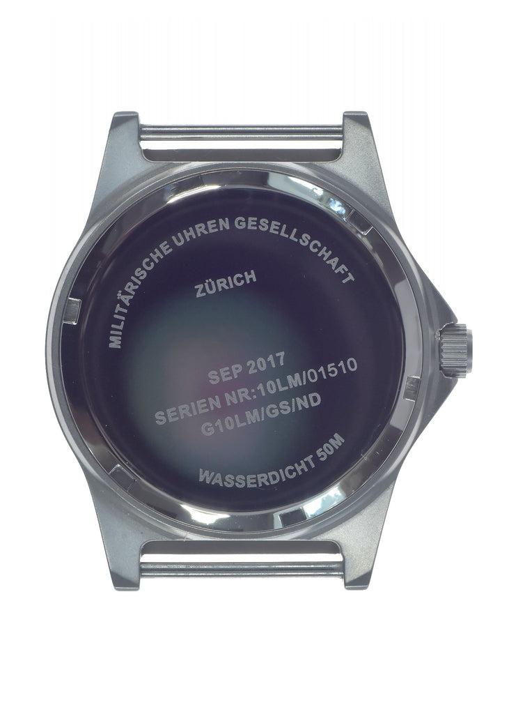 MWC G10 LM Non Date Stainless Steel Military Watch (Grey Strap ...