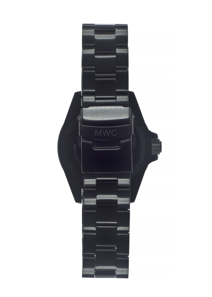 MWC 24 Jewel 300m Automatic Divers Watch with PVD Bracelet, Ceramic Be ...