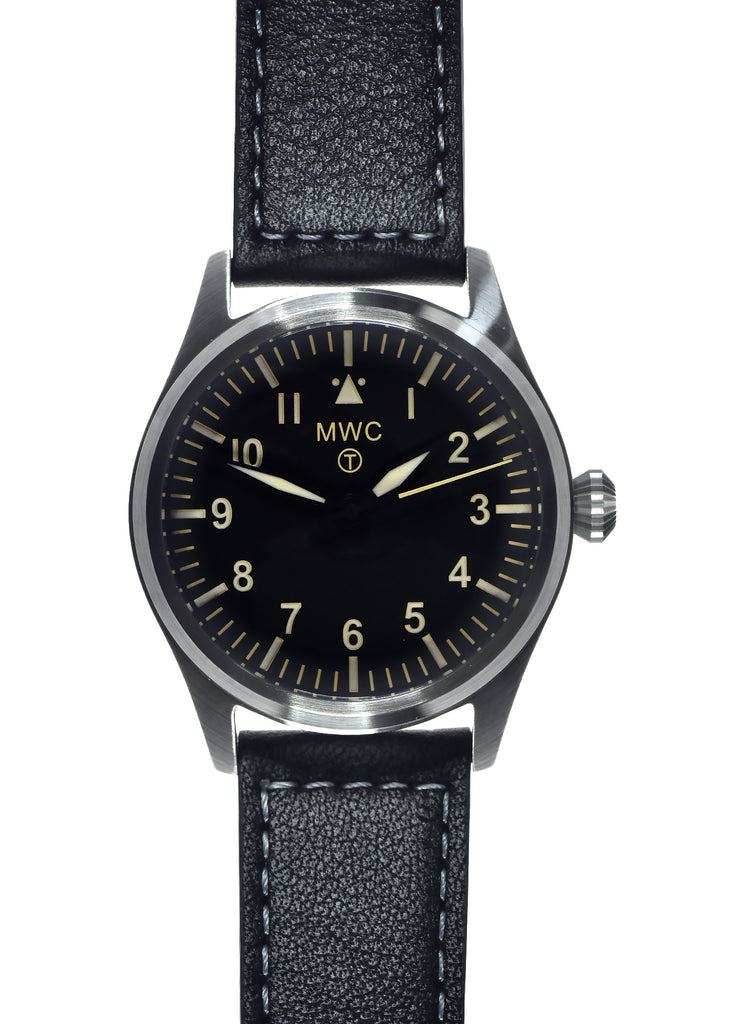 MWC Classic 40mm Stainless Steel Aviator Watch with Hybrid Movement an ...