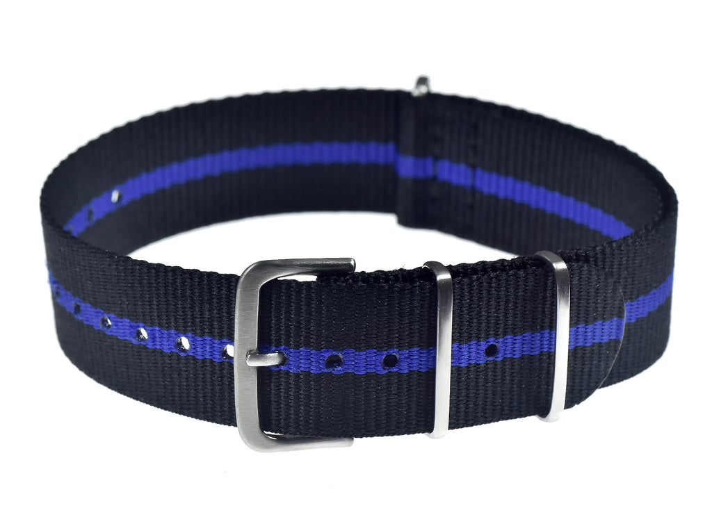 20mm "Thin Blue Line" Police Pattern Ballistic Nylon Webbing Strap ...